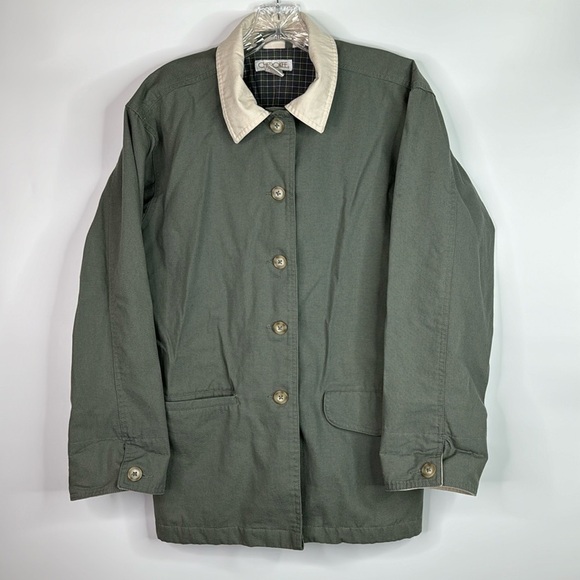 Cherokee | Jackets & Coats | Vintage Cherokee Green Canvas Lightweight ...